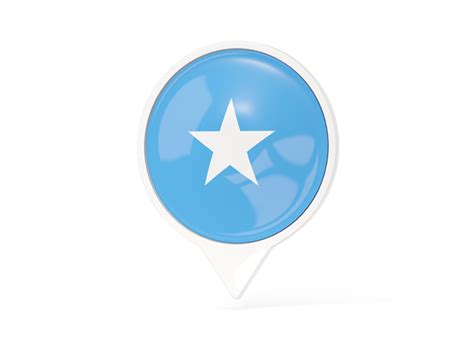 White Pointer With Flag Illustration Of Flag Of Somalia