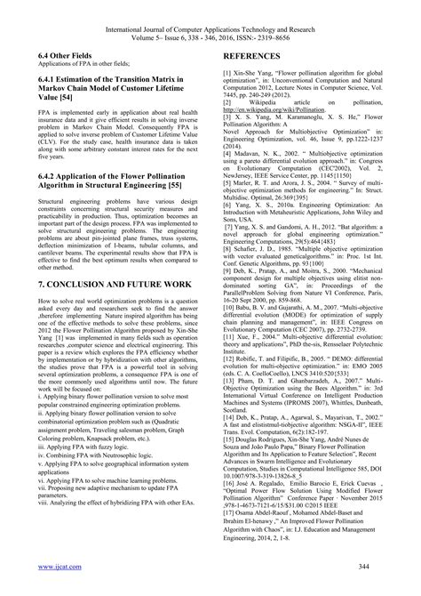 Recent Advances In Flower Pollination Algorithm Pdf