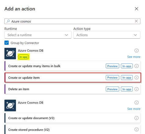 logic apps support of hierarchical partition keys in azure cosmos db