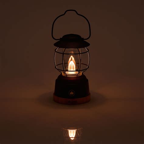 Bamboo Flickering Led Lantern