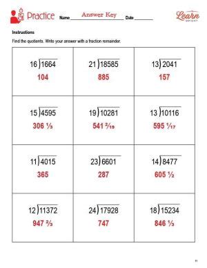 Divide Multi Digit Numbers Free PDF Download Learn Bright
