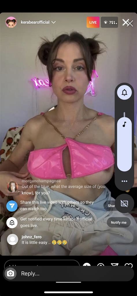 Live Nip Slips Kerabearofficial Instagram U Kerabearof