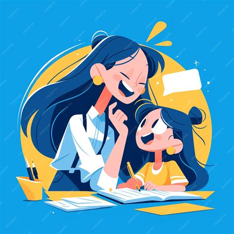 Premium Vector Teachers Giving Classroom Instructions