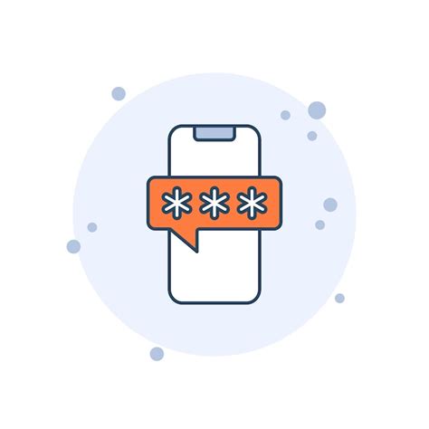 Premium Vector Cartoon Phone Password Vector Illustration Enter Code On Bubbles Background