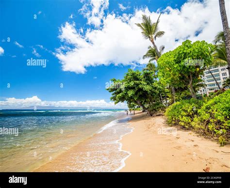 Kaanapali Beach Maui Hawaii Three Miles Of White Sand And Crystal