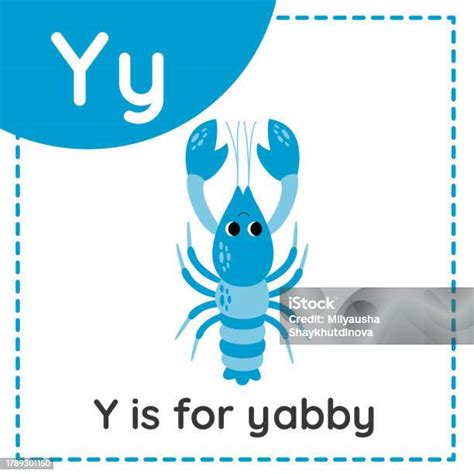 아이들을 위한 영어 알파벳 배우기 문자 Y 귀여운 만화 야비 갈고리 발톱에 대한 스톡 벡터 아트 및 기타 이미지 갈고리 발톱 강 개체 그룹 Istock