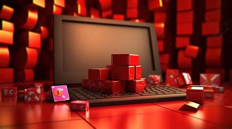 Pc에 대한 온라인 쇼핑 개념은 신용 카드 및 선물 상자의 3d 그림을 렌더링했습니다 쇼핑 카드 배경 선물 3d 배경 3d 쇼핑 배경 이미지 Hd 쇼핑 카드 선물