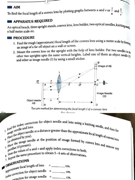 Experiment 3 Class 12th 2k23 Pdf Cartesian Coordinate System Optics