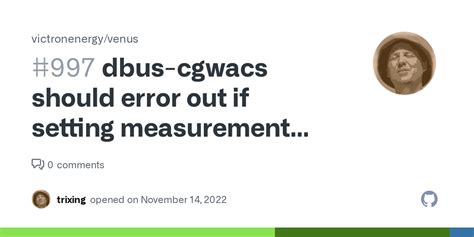 Dbus Cgwacs Should Error Out If Setting Measurement Mode Fails · Issue 997 · Victronenergy