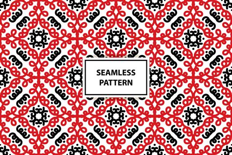 Seamless Pattern With Floral Elements Colorful Vector Abstract Design Decorative Lattice In