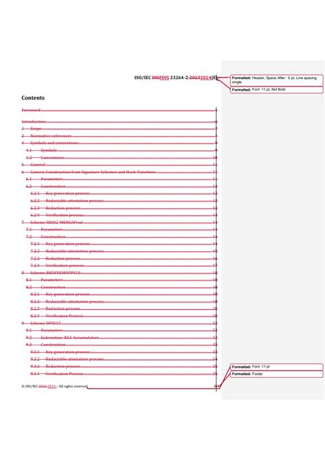 ISO IEC 23264 2 Information Security Redaction Of Authentic Data Part 2 Redactable Signature