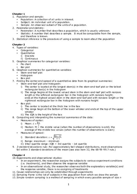Pdf Studyguide For Statistic