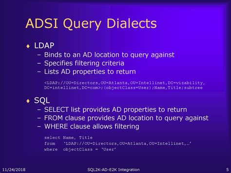 Sql Server 2000 Integration With Ad And E2k Ppt Download