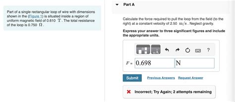 Solved Part Of A Single Rectangular Loop Of Wire With