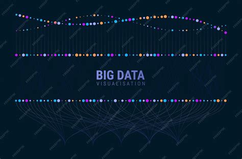 Premium Vector Big Data Visual Information Background Social Network Concept Connection Vector