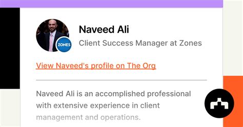 Naveed Ali Client Success Manager At Zones The Org