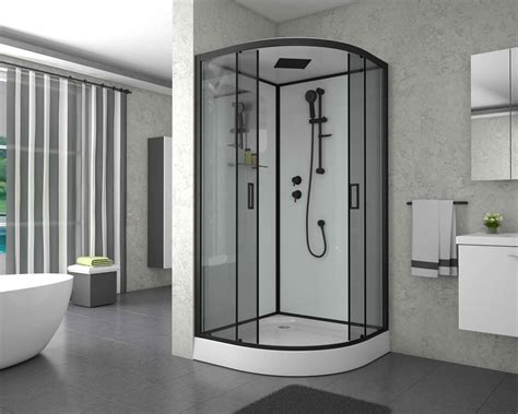 Душевая кабина Niagara Premium 69020134BLACK 100х100 четверть круга ...