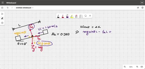 Solved A Box Is Sliding Down An Incline Tilted At An 11 8Â° Angle Above Horizontal The Box Is
