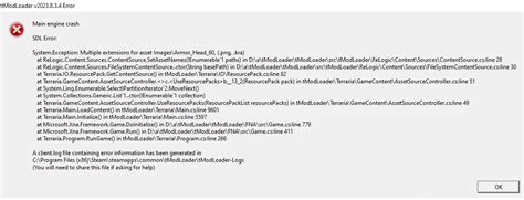 Tmodloader Crashes On Startup R Terraria