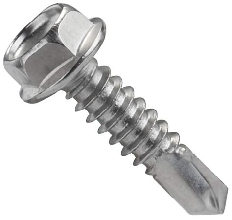 100 Pack Of Galvanized 12 X 1 Self Tapping Screws For Continuous Fen