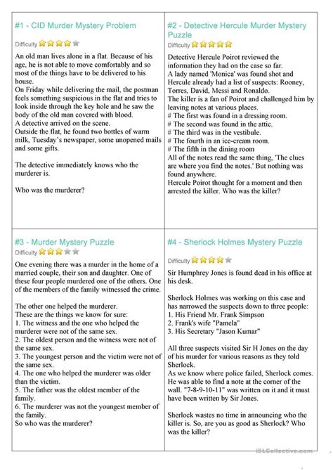 Mystery Riddles Game Detective Riddles For Adults Detective Riddles
