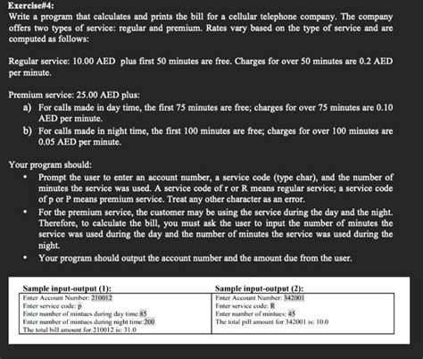 Solved Exercise 4 Write A Program That Calculates And