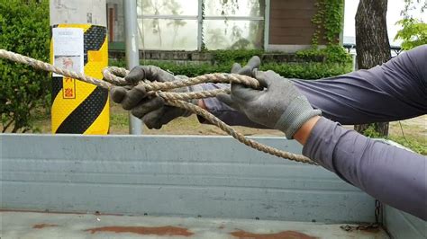 화물차 로프 매듭 묶는법 Youtube