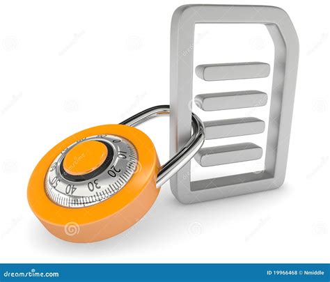Lock With File Icon Royalty Free Stock Photos Image 19966468