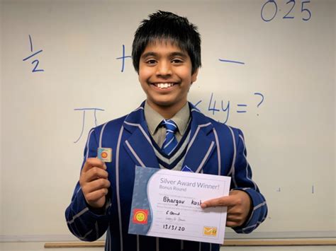 Prep Pupil Excels In National Maths Challenge Bridgewater School