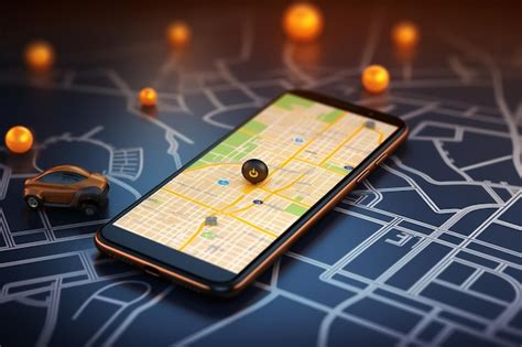 Premium Photo Gps Navigation Street Map Road