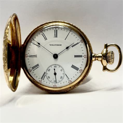 14k Gold Waltham Mans Pocket Watch Ashton Blakey Vintage Watches