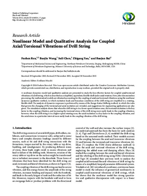 Pdf Nonlinear Model And Qualitative Analysis For Coupled Axial