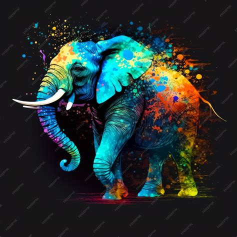Colorful Elephant Backgrounds