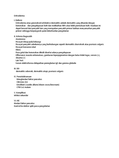 Eritroderma Pengelupasan Kulit Luas Yang Mengancam Kesehatan Pdf