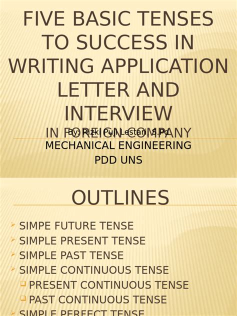 Materi Five Basic Tenses Pdf