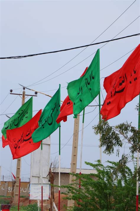 تصویری از اهتزاز پرچم امام حسین