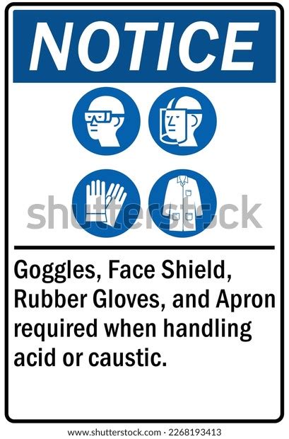 Caustic Hazard Sign Labels Stock Vector Royalty Free 2268193413