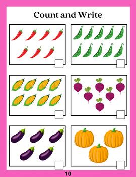 Count And Write Activities By FUN SKILLS STUDIO TPT