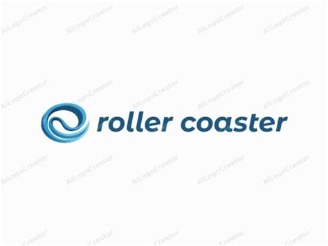 다음 추상 롤러코스터 로고 브랜드 Ai 생성기 Ailogocreator