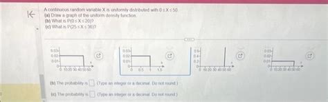 solved a continuous random variablo x is uniformly