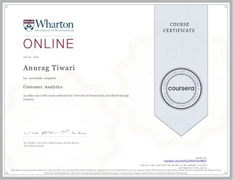Customeranalytics Wharton Anurag Tiwari