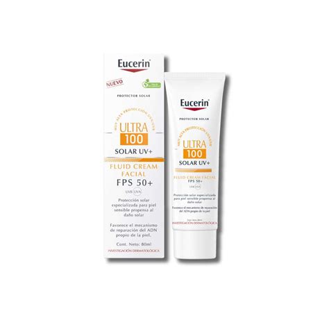 Eucerin Protector Solar Ultra 100 Fluid 50 X 80ml Línea Estética