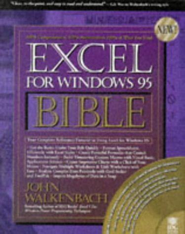 Amazon Com Excel For Windows Walkenbach John Books