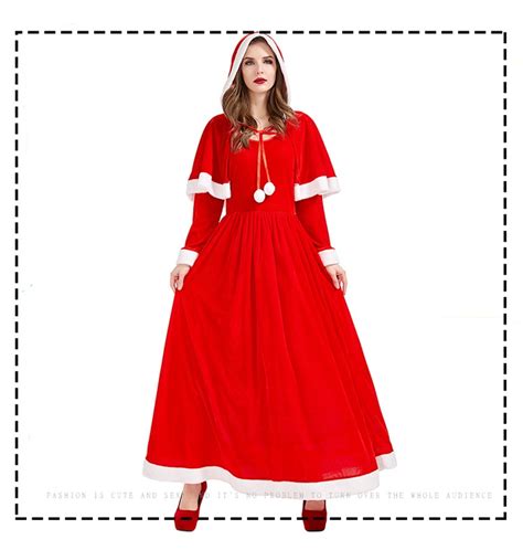 ขาย พร้อมส่ง ชุดซานต้าแซนตี้ยาวสวยอลังการ