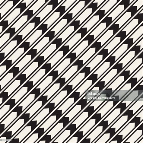 벡터 원활한 지그재그 선 패턴입니다 추상적인 기하학적 배경입니다 흑백 격자 배경 반복 0명에 대한 스톡 벡터 아트 및 기타 이미지 0명 검은색 곡선 Istock