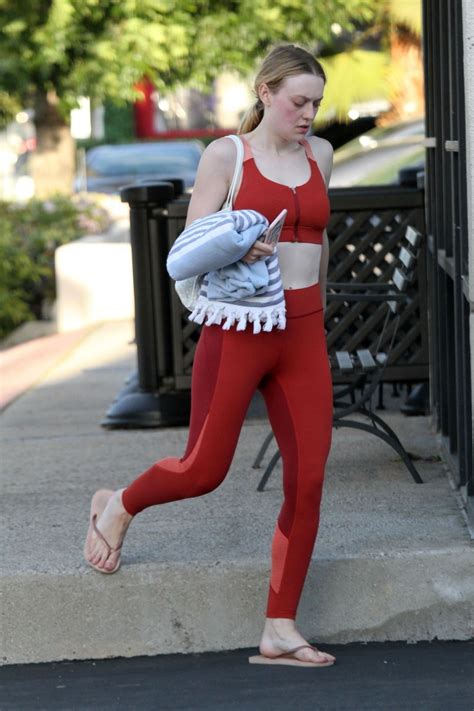 Dakota Fanning In Workout Gear After Workout In La 04 09 2019