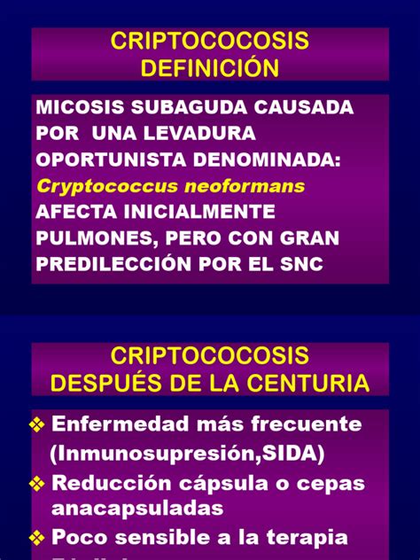 Criptococosis Textos Pdf Especialidades Medicas Enfermedades Y Trastornos