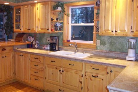 Beauty And Timeless Style Of Pine Kitchen Cabinets Home Cabinets