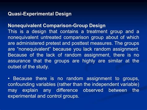 Chapter 8 Quantitative Research Methodologies Ppt