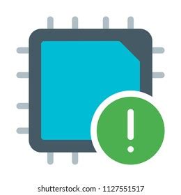 Cpu Alert Warning Stock Vector Royalty Free 1127551517 Shutterstock